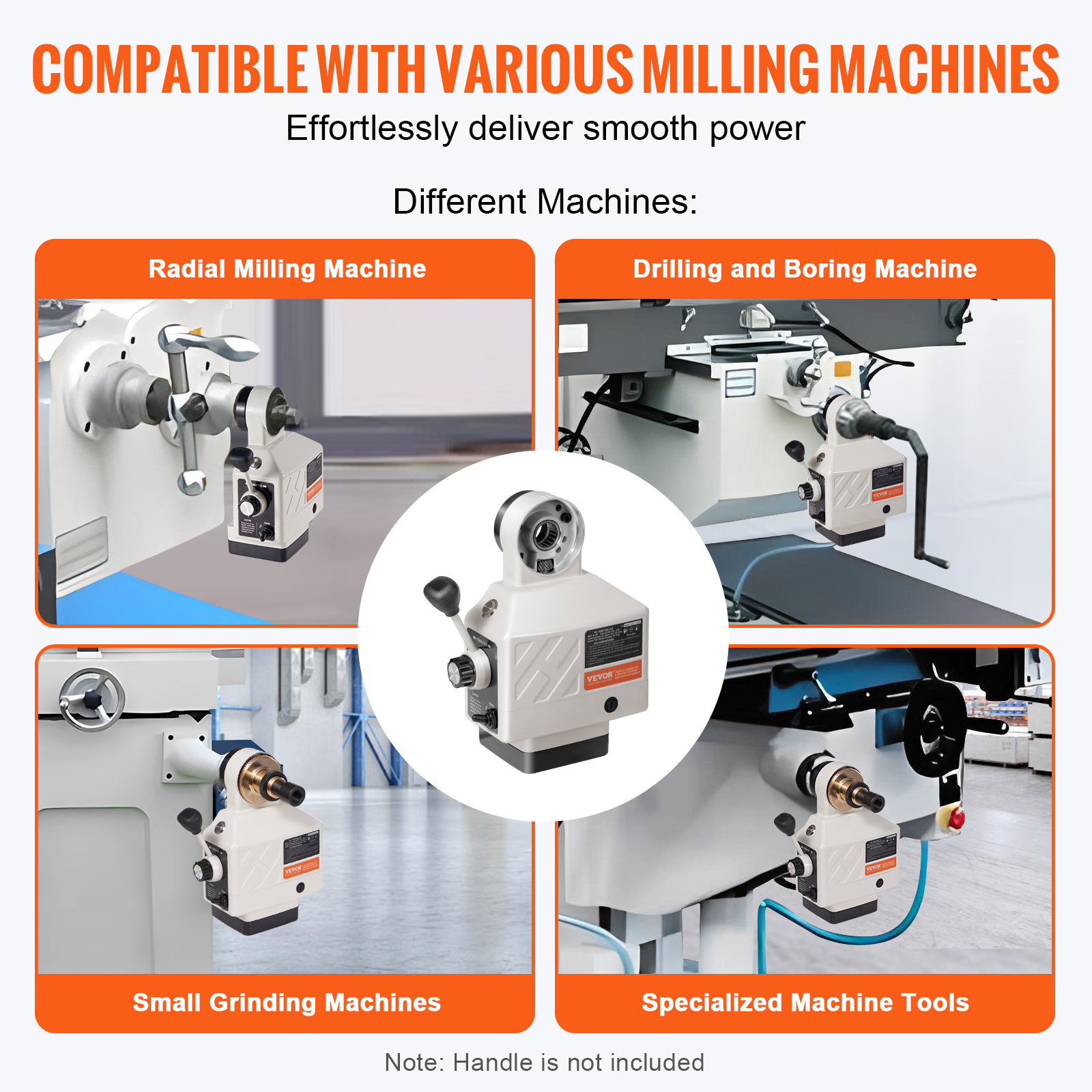 X-Axis/Z-Axis Power Feed Table Mill for Milling Machine 450/150 in-lb ...