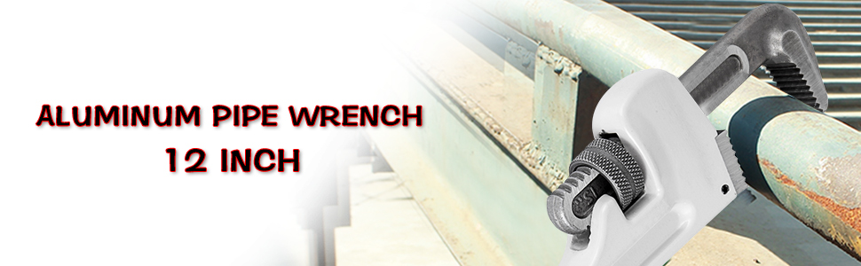 VEVOR 12Inch Aluminum Straight Pipe Wrench Ideal for 1/2to 1-1/2inch ...