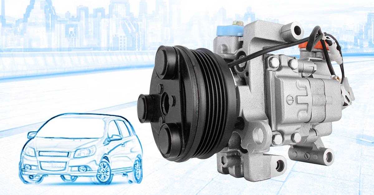 VEVOR CC4361450E A/C Compressor for 2004-2009 2010 for Mazda 3, 3 Sport ...