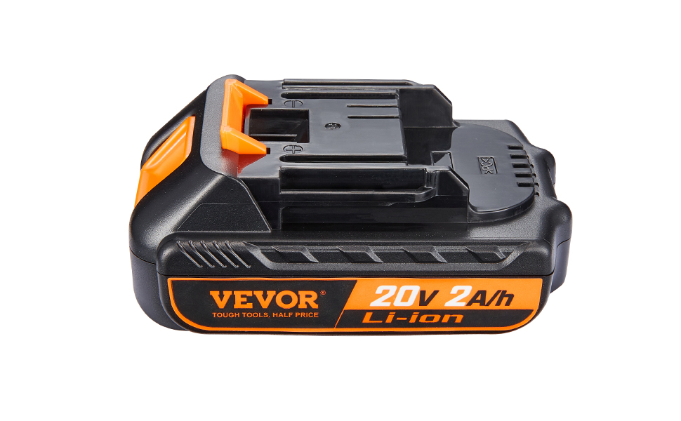 VEVOR Batterie pour Outil Sans Fil Lithium-ion 20 V 2,0 Ah Batterie de ...