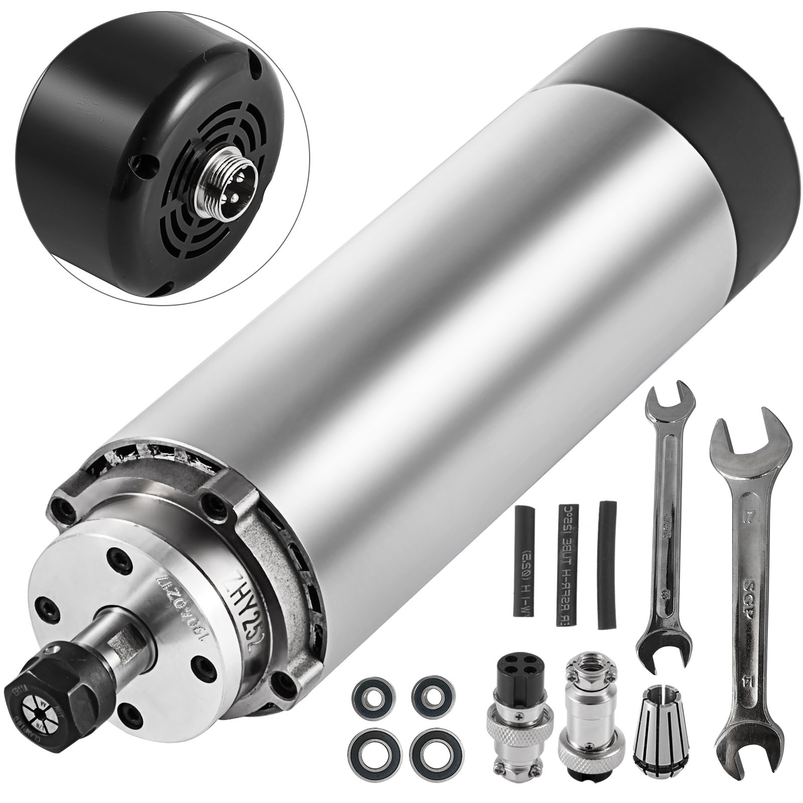 VEVOR 3KW Spindelmotor linearmotor Luftgekühlte High Speed Mahlschliff ...