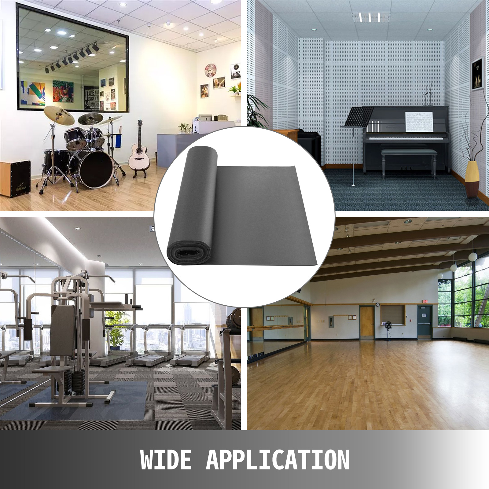 Mass Loaded Vinyl Mlv Barrier Mat 1.2*4m Acoustic Barrier Soundproof ...