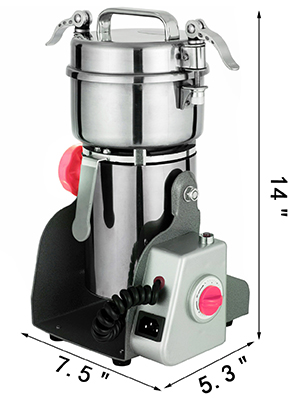 VEVOR Electric Grain Grinder 350g Grain Grinder Machine High Speed ...