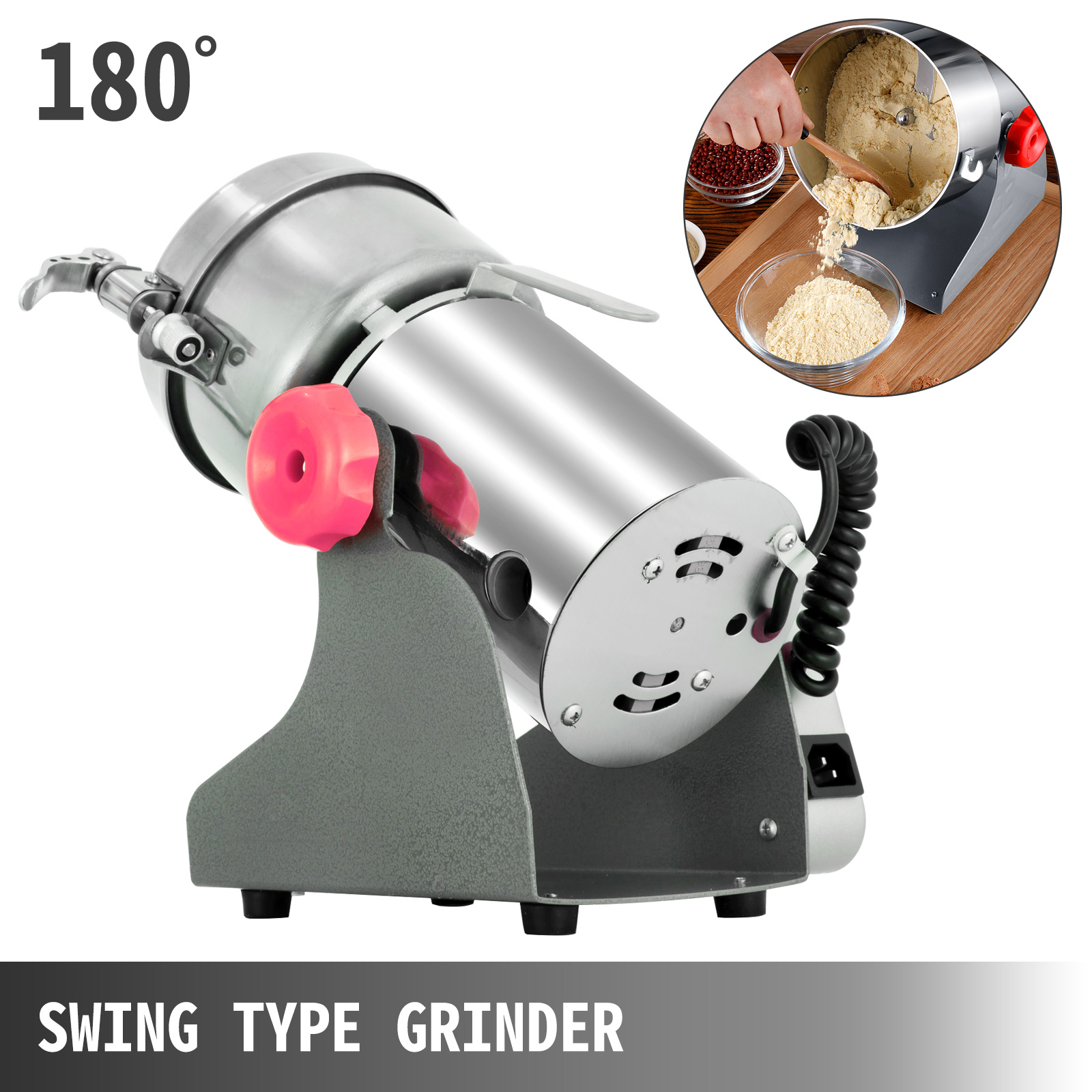 VEVOR Electric Grain Grinder 350g Grain Grinder Machine High Speed ...