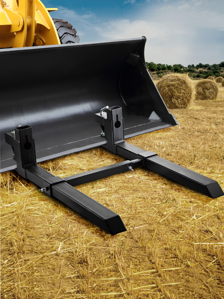 39‘’ Clamp On Pallet Forks W/ Bar 1500lb Loader Tractor Heavy Duty ...