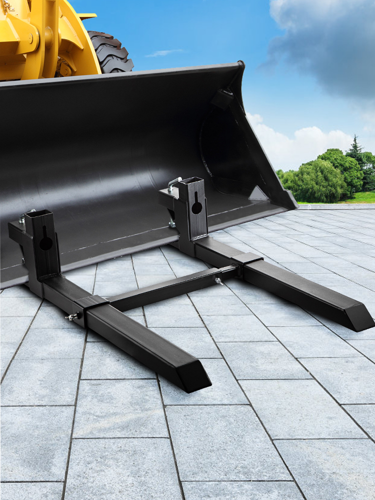 Clamp On Pallet Forks Loader Bucket 4000lbs Capacity 43" Skidsteer ...