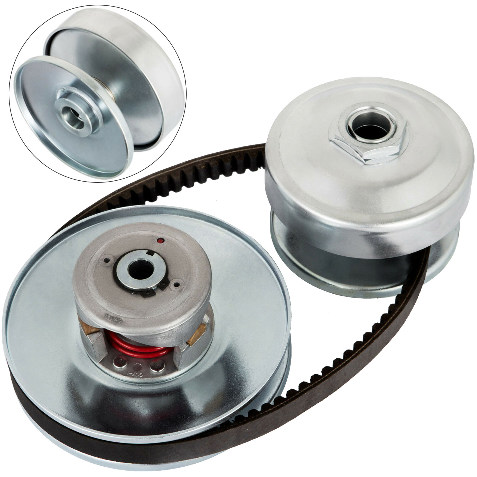 40 SERIES GO KART TORQUE CONVERTER DRIVEN DRIVER CLUTCH PULLEY SET KIT ...