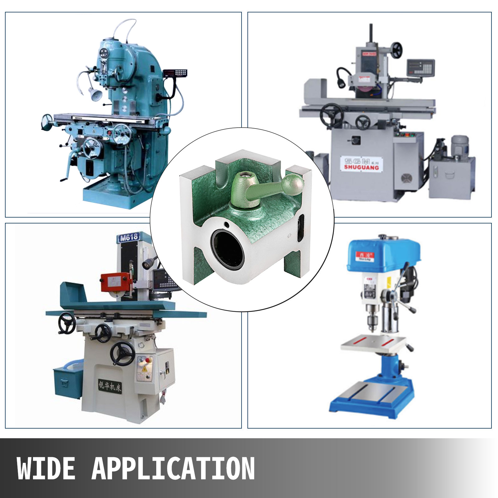 Vevor 5c Collet Fixture Collet Holder Vertical And Horizontal Angle ...