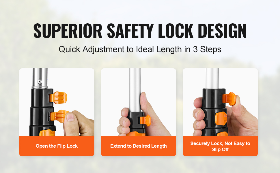 Telescoping Extension Pole 6 to 24 FT Multi-Purpose for Painting ...