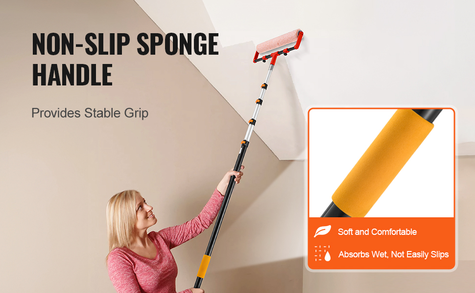 Telescoping Extension Pole 6 to 24 FT Multi-Purpose for Painting ...