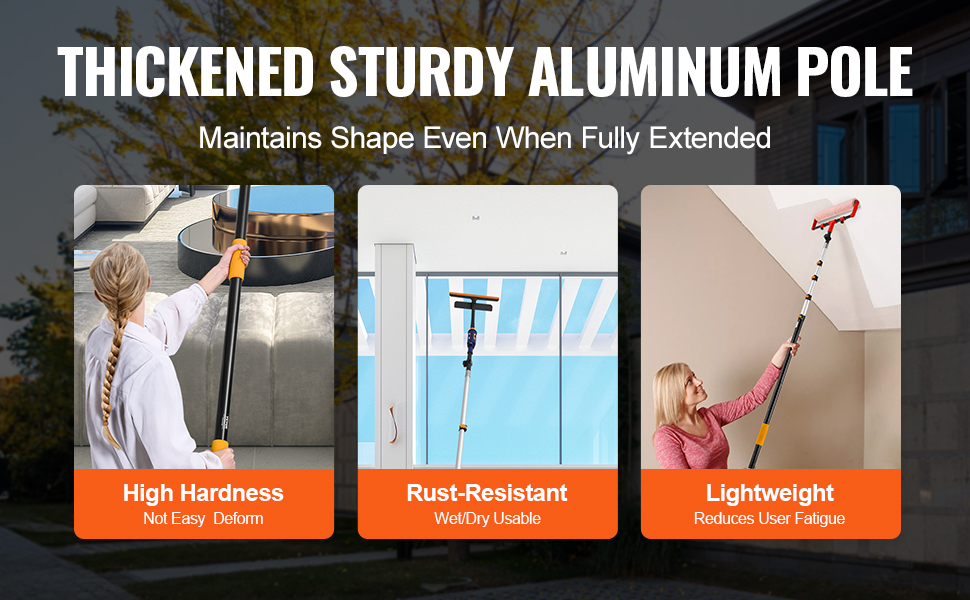 Telescoping Extension Pole 7 to 30 FT Multi-Purpose for Painting ...