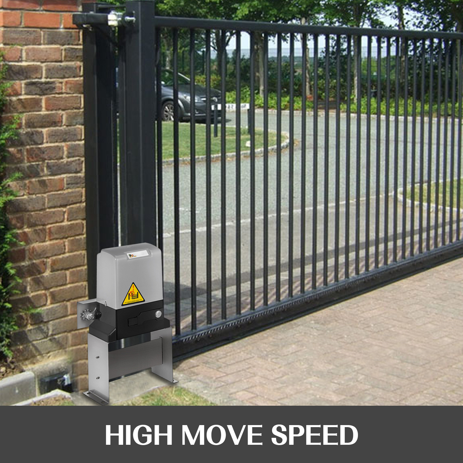 800kg Sliding Gate Opener Electric Operator Driveway Door Slide Roller ...