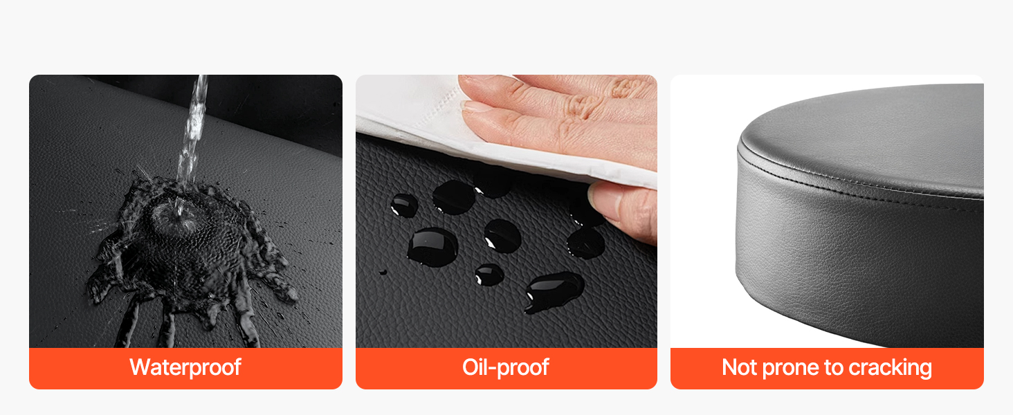 VEVOR Shop Stool with Backrest, Pneumatic Garage Seat/Work Stool with ...