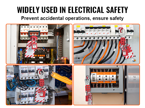 VEVOR Electrical Lockout Tagout Kit, 59 PCS Safety Lockout Tagout ...