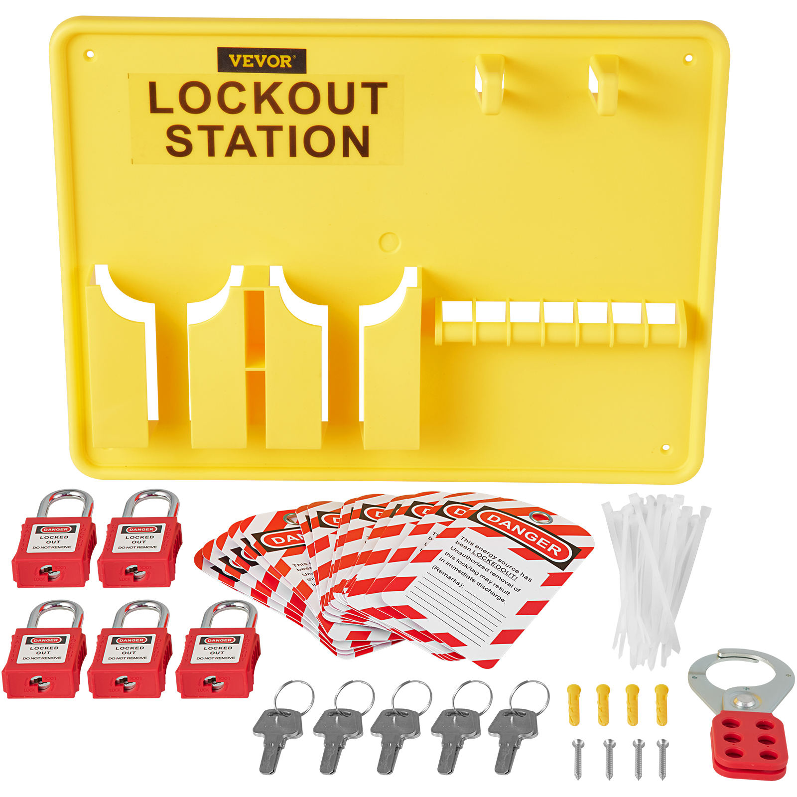 VEVOR 26 / 42 / 43 / 58 PCS Lockout Tagout Loto Kits for Electrical ...