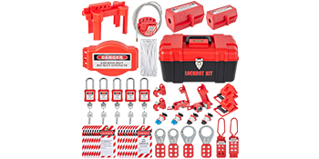 VEVOR 42 PCS Lockout Tagout Kits Electrical Loto Kit for Electrical ...