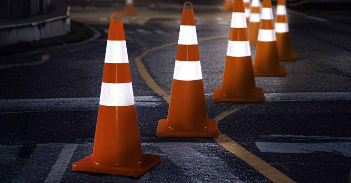 VEVOR Cône de Signalisation Cône de Chantier Réfléchissant 73cm Orange ...