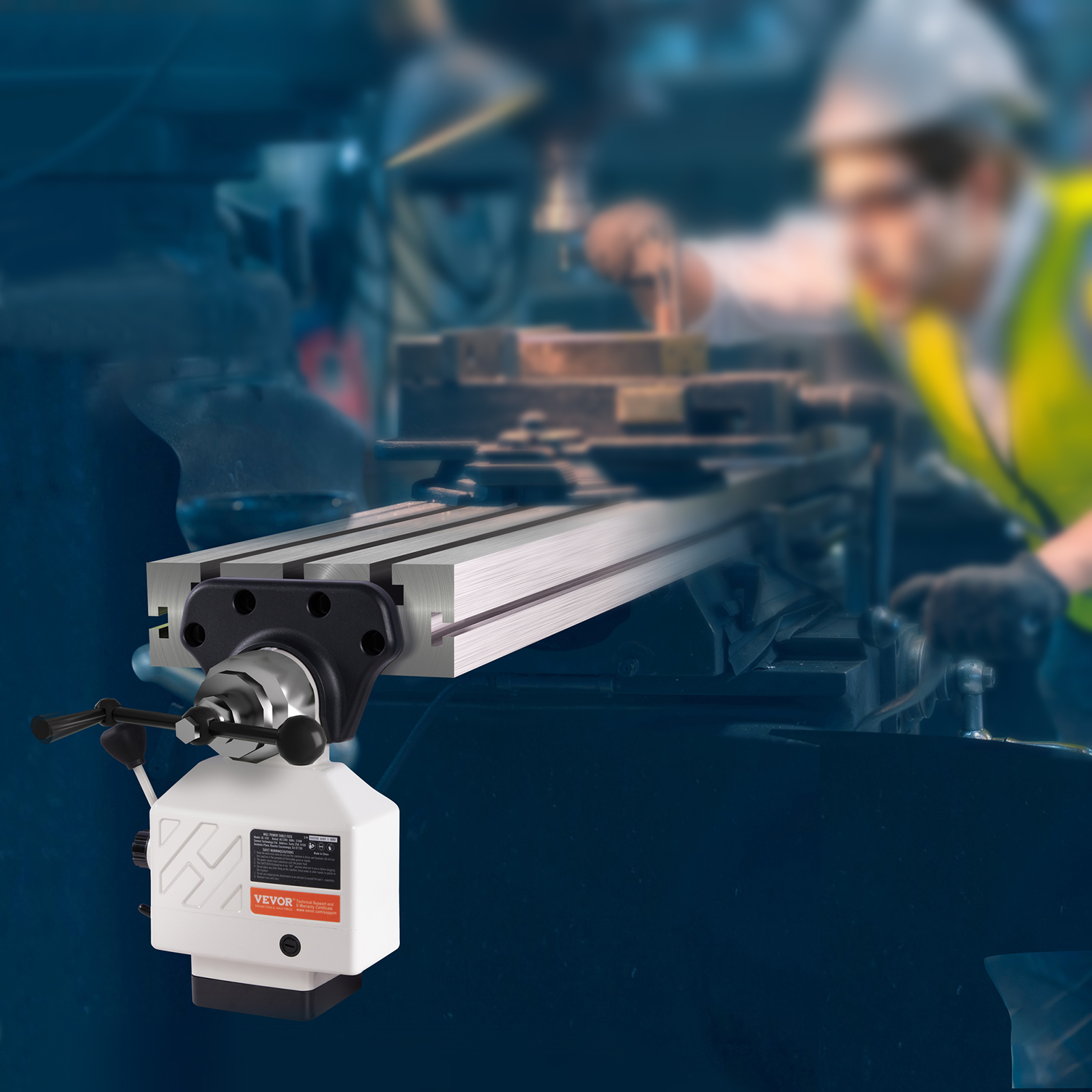 VEVOR X-Axis/Z-Axis Power Feed Table Mill for Milling Machine 450/150 ...