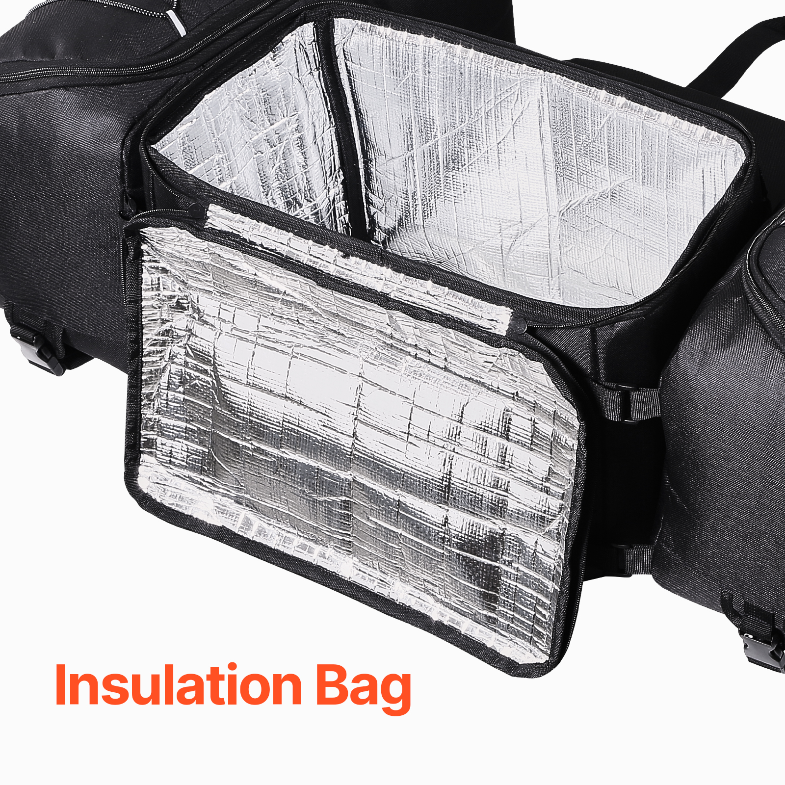 74L ATV Rear Storage Bag 600D Oxford Cloth Rear Cargo Bag with Sponge ...