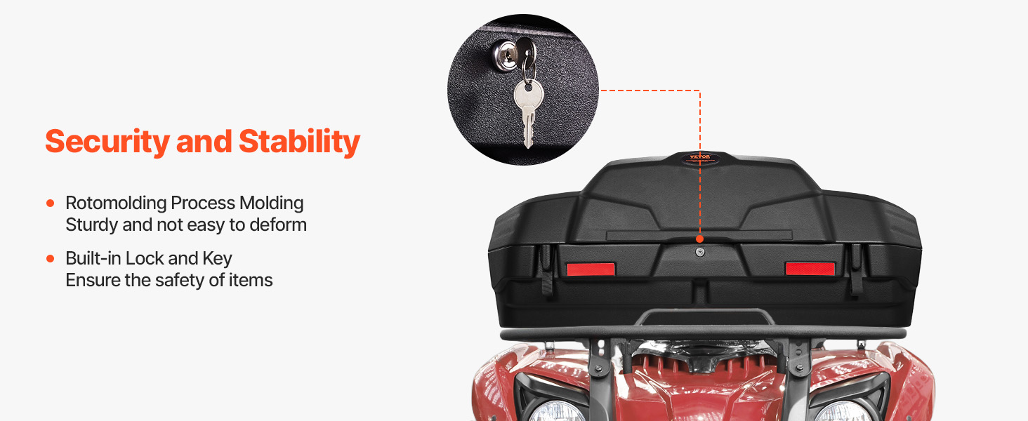 ATV Rear Storage Box Lounger 95L Waterproof ATV Cargo Box with Seat ...