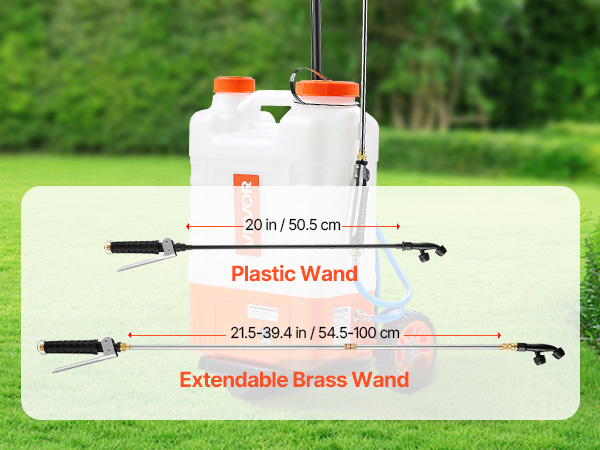 VEVOR Battery Powered Backpack Sprayer with Cart, 0-94 PSI Adjustable ...