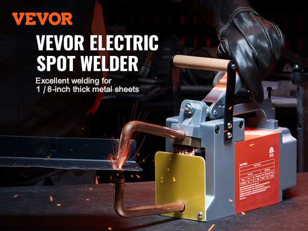 VEVOR Portable Spot Welder, 1/8-inch Thick Spot Welder Machine with ...