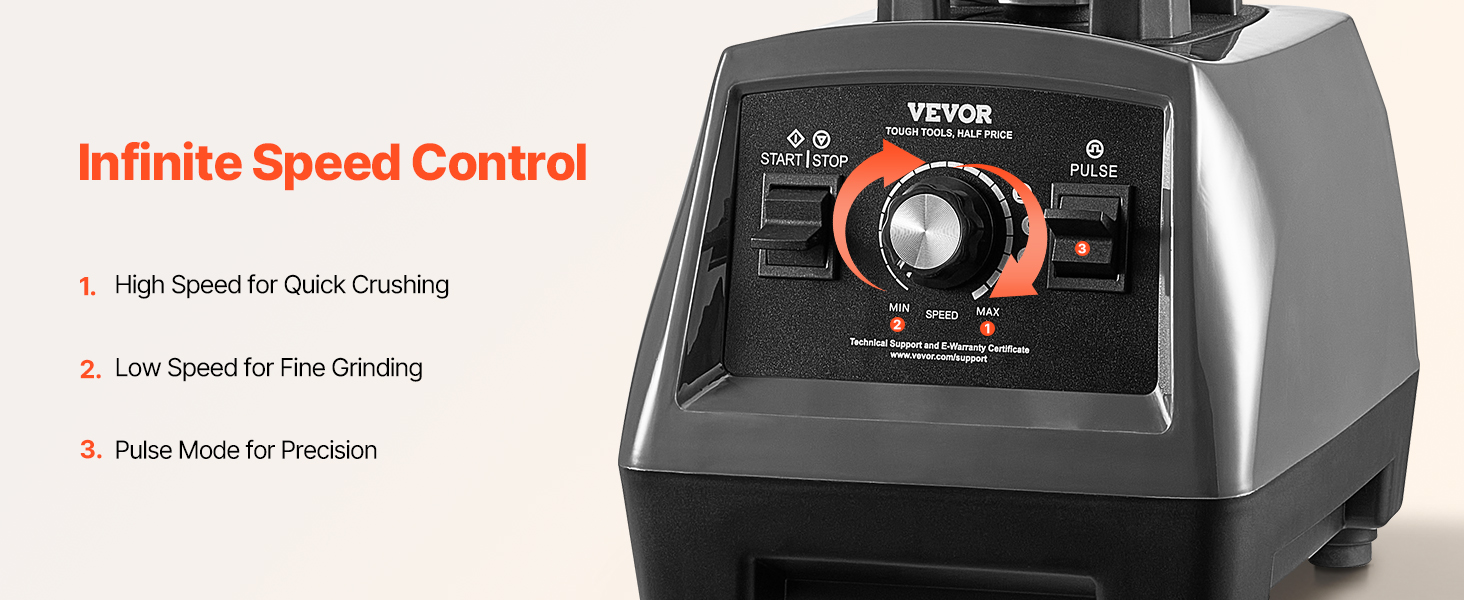 61 oz 1400W Blender for Smoothies Food Processing Blender for Kitchen ...