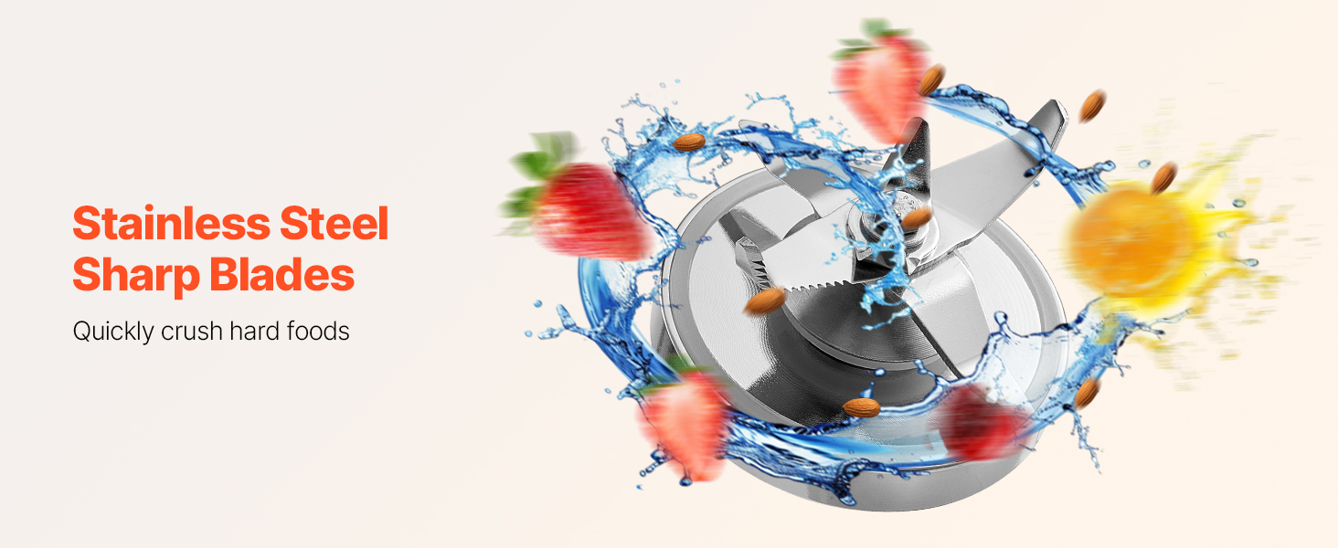 61 oz 1400W Blender for Smoothies Food Processing Blender for Kitchen ...