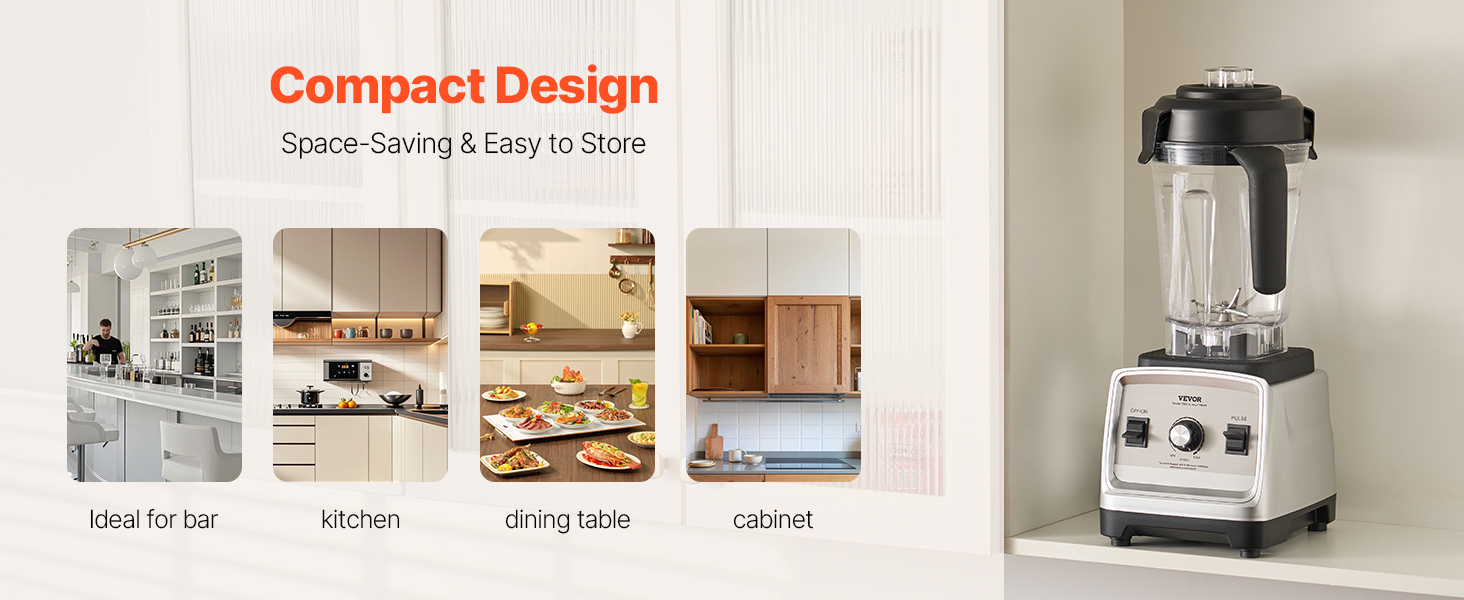 85 oz 1400W Blender for Smoothies Food Processing Blender for Kitchen | VEVOR US