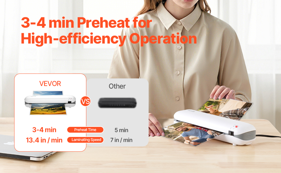 Laminator Machine Thermal Laminator for Max A4 Size 3-5mil Thickness ...