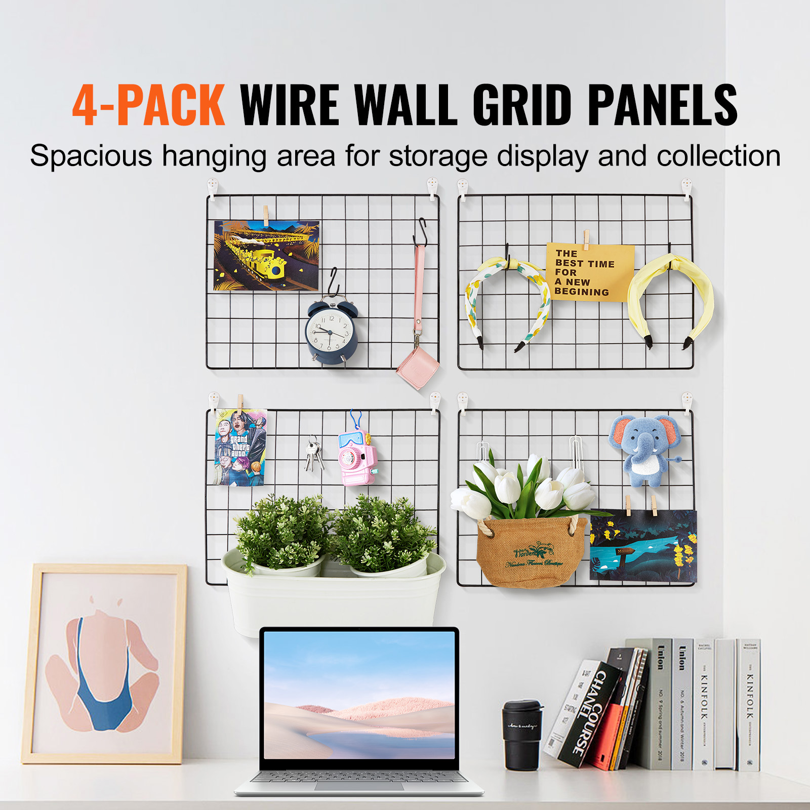 Uimoso 2 Packs Grid Wall Panels 4 Packs Tower Grid Wall Panels | eBay