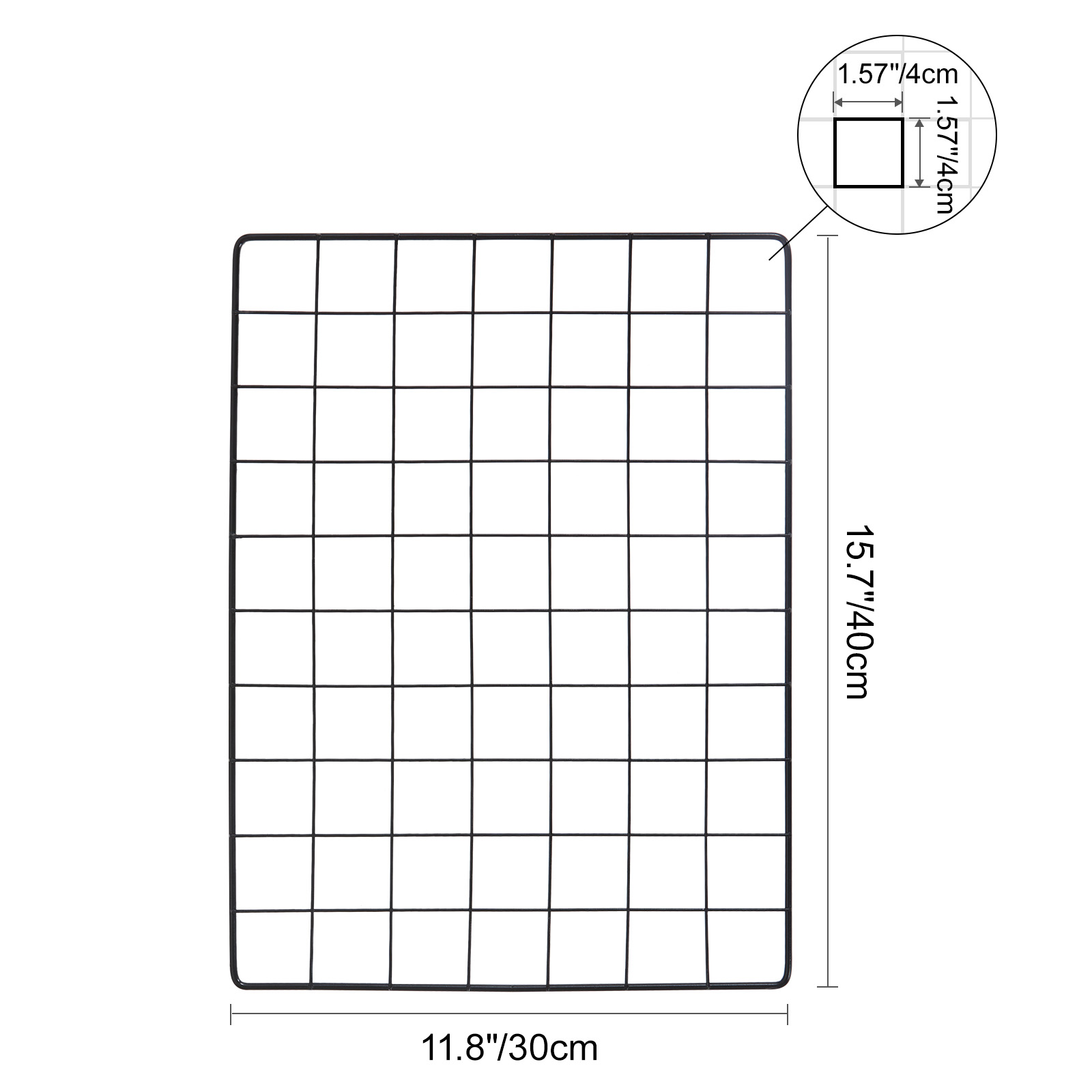 VEVOR Grid Wall Panels, 4 Packs Wire Wall Grid for Photo Pictures ...