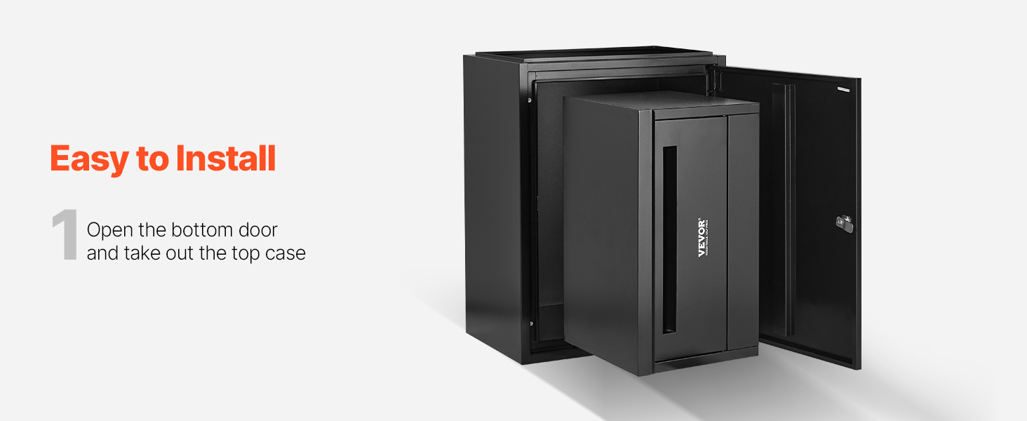 VEVOR Package Delivery Boxes for Outside, 35.8 in Mailbox for Parcel ...