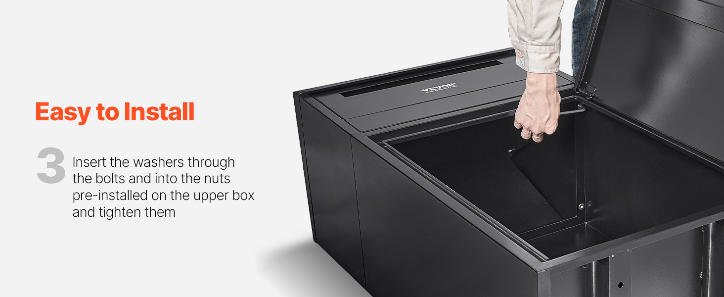 VEVOR Package Delivery Boxes for Outside, 35.8 in Mailbox for Parcel ...