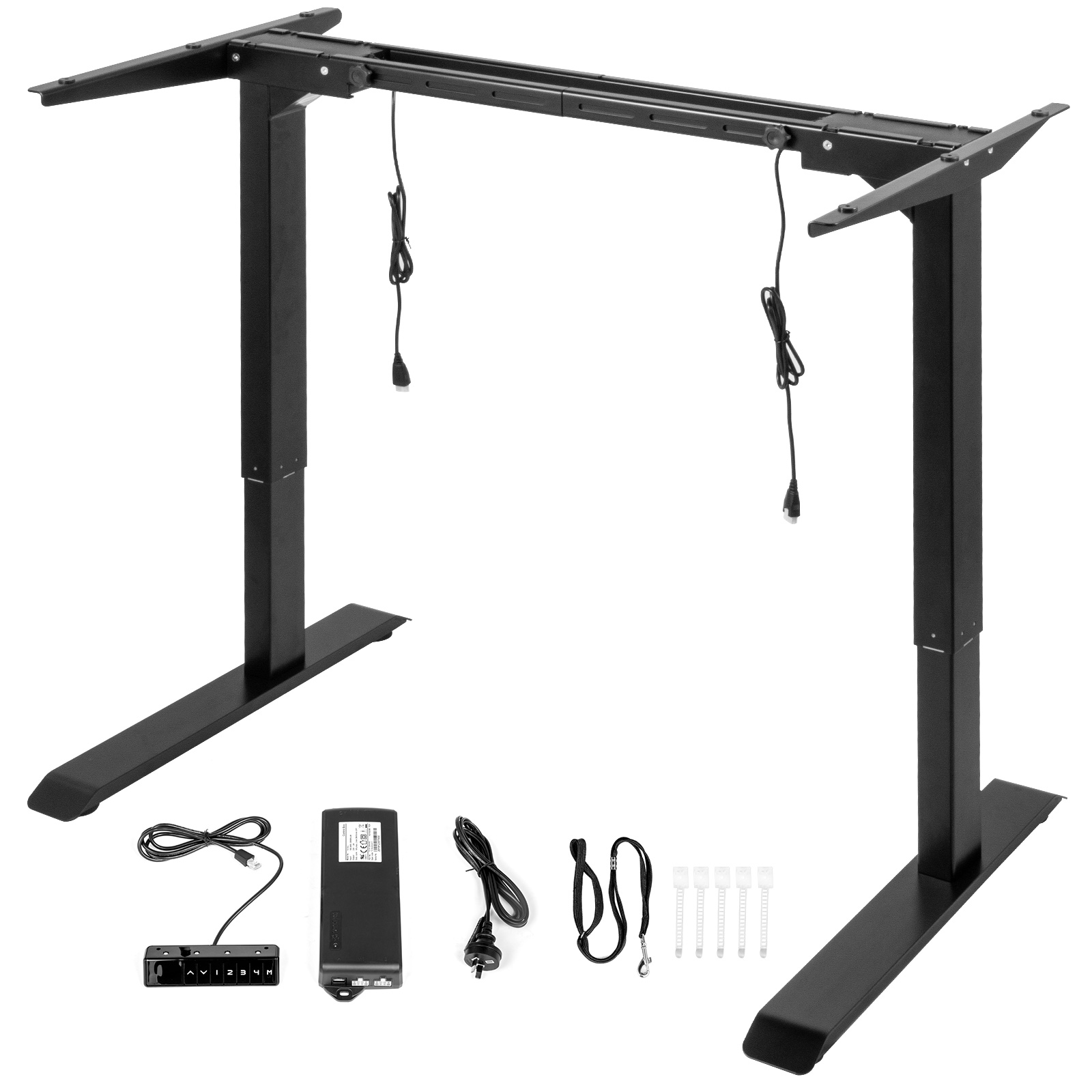 Electric Standing Desk Frame Sit Stand Desk Base Height Width ...
