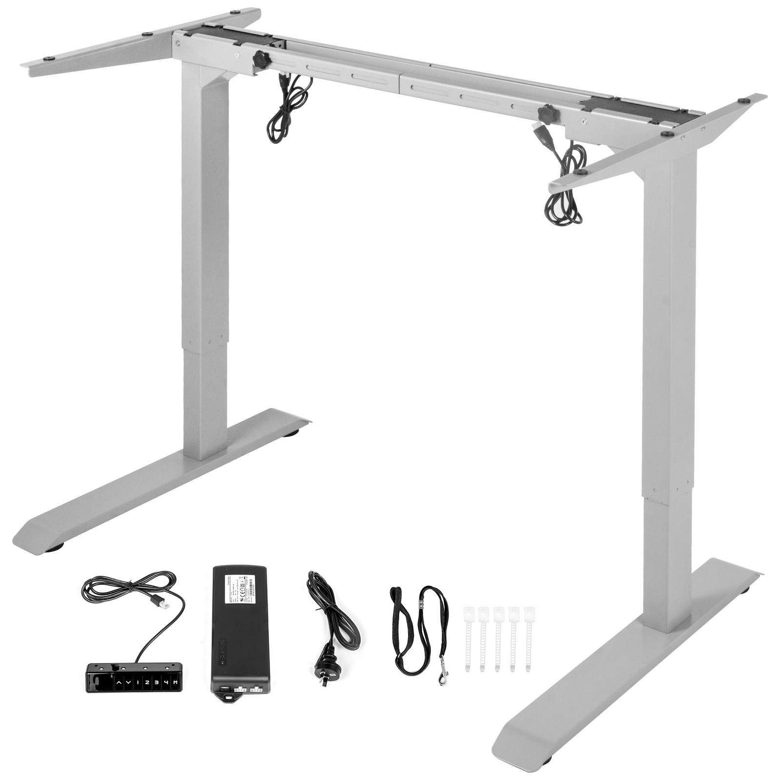 Electric Standing Desk Frame, Sit Stand Desk Base Adjustable + Cold ...
