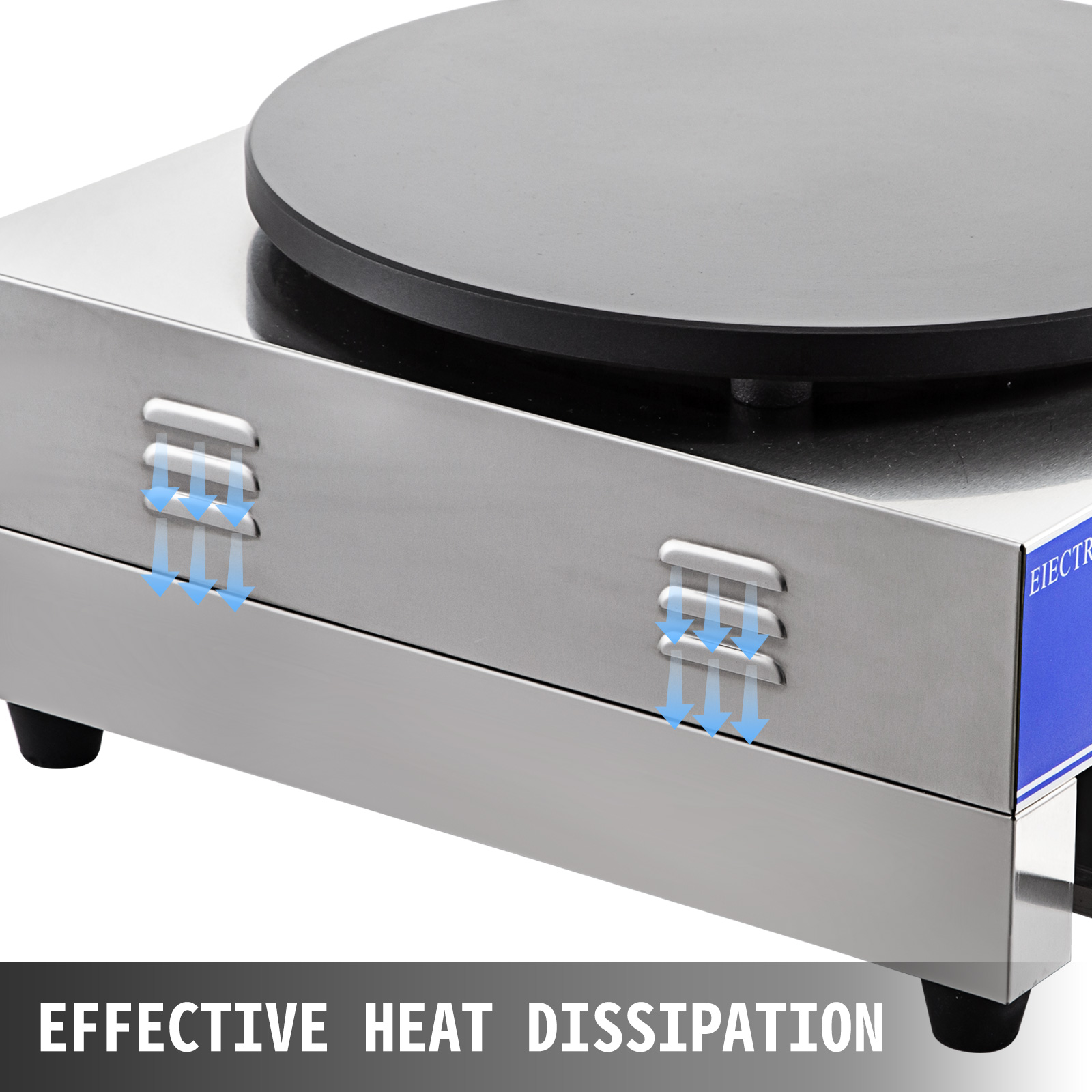 VEVOR Electric Crepe Maker 3KW Making Dessert Grill Plate Machine ...
