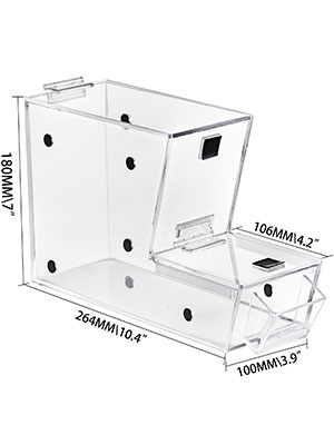 VEVOR Stackable Candy Topping Dispenser, 11" x 4" x 7" Acrylic Candy ...