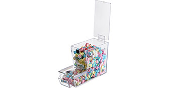 VEVOR Stackable Candy Topping Dispenser, 11" x 4" x 7" Acrylic Candy ...