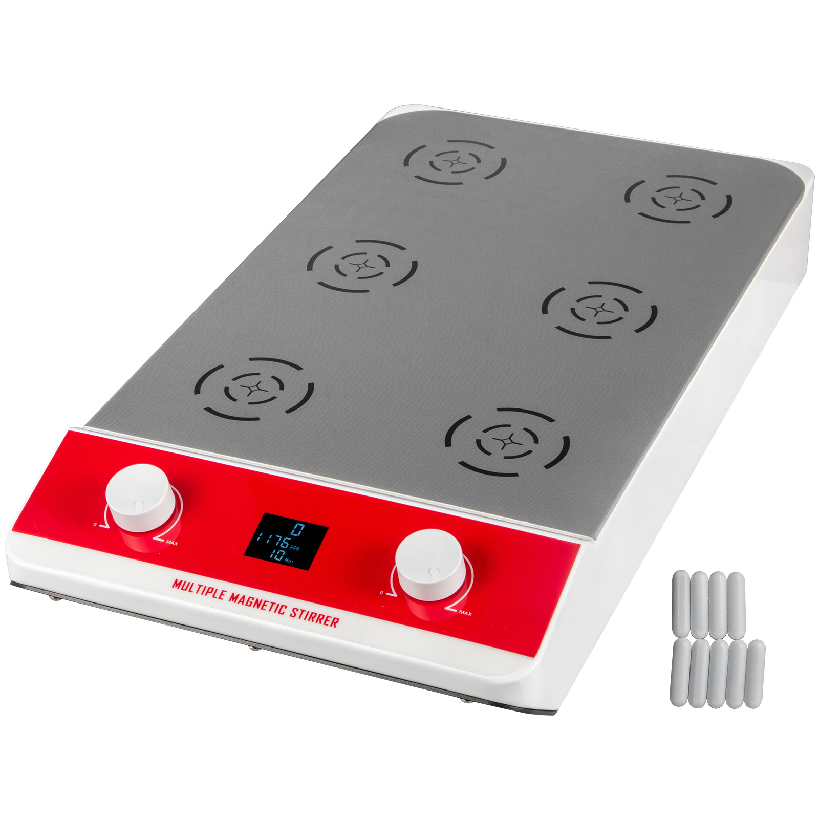 Multiple Magnetic Stirrer 6 Position Mixer 6000ml Stirring Pellet 0 ...