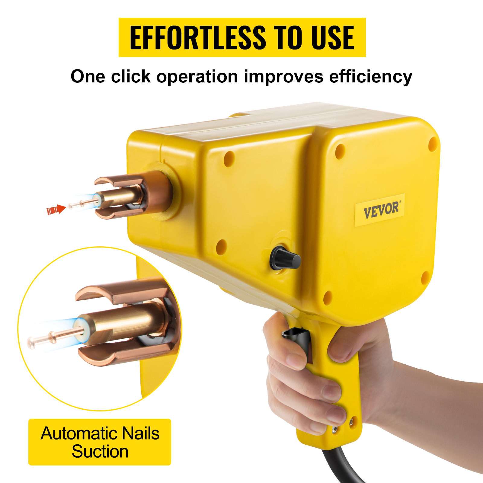 VEVOR Complete Electric Stud Welder Gun Body Dent Repair Kit w/ Puller ...
