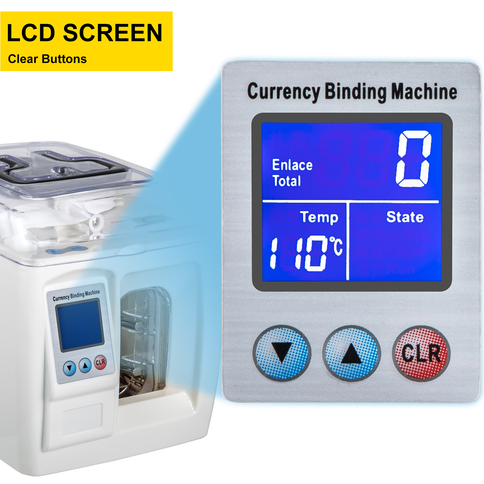 VEVOR Banknote Binding Machine Cash Currency Strapping Machine 1.5 s ...