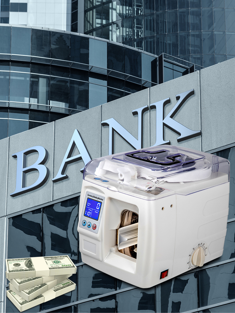 VEVOR Banknote Binding Machine 1.5 s/Once Money Bundle Bill Binding ...