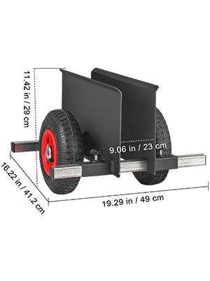 VEVOR Panel Dolly, 600LBS Capacity Slab Dolly, Heavy-duty Drywall Mover ...