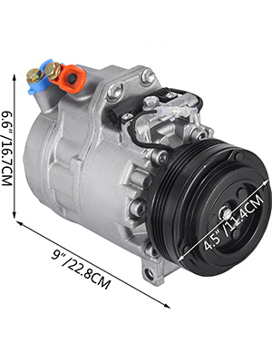 New AC Compressor Fits: 2004 - 2006 BMW X5 4.4L DOHC Replaces Calsonic ...