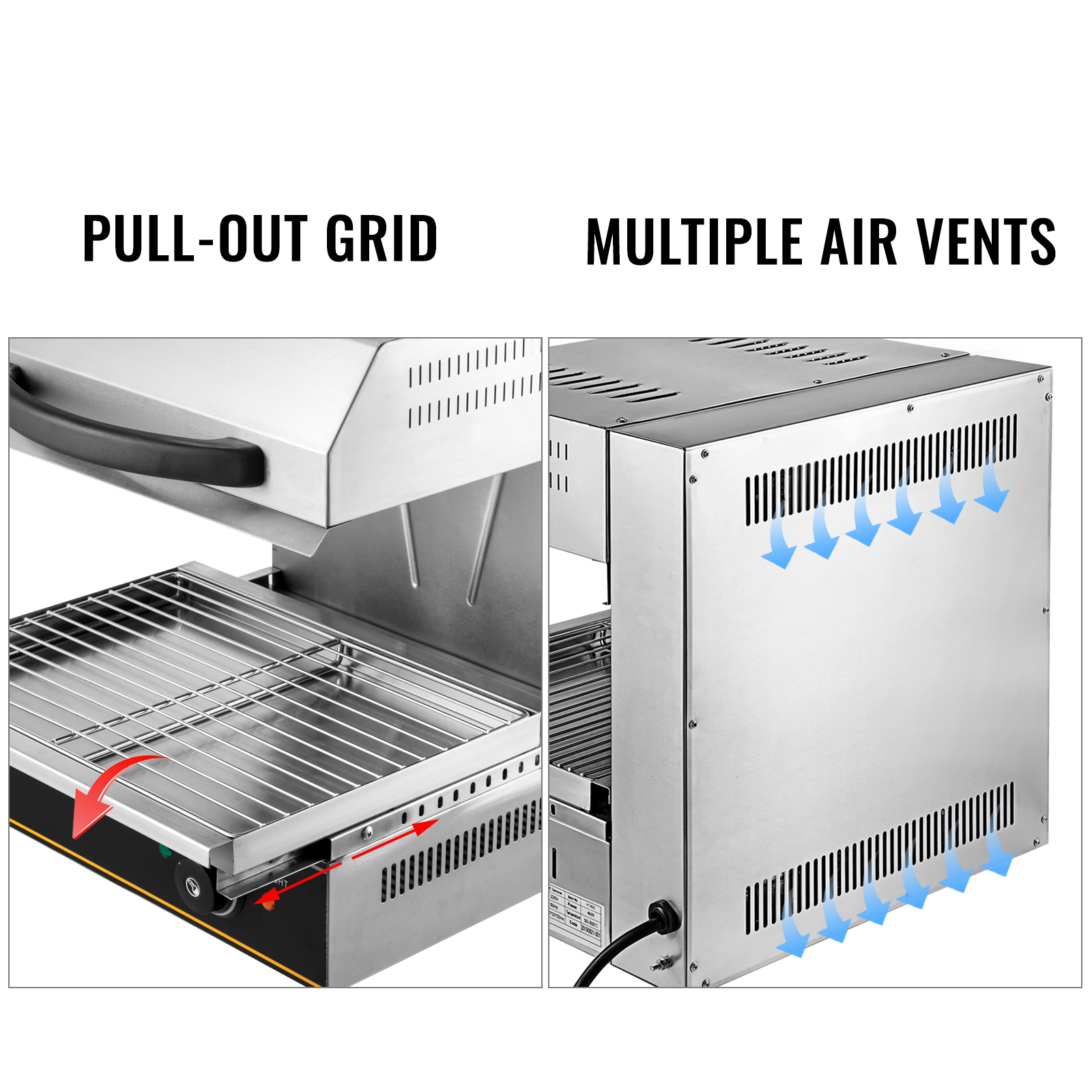 Cheese Melter Electric Cheesemelter 2800w Salamander Broiler Bbq Gril ...