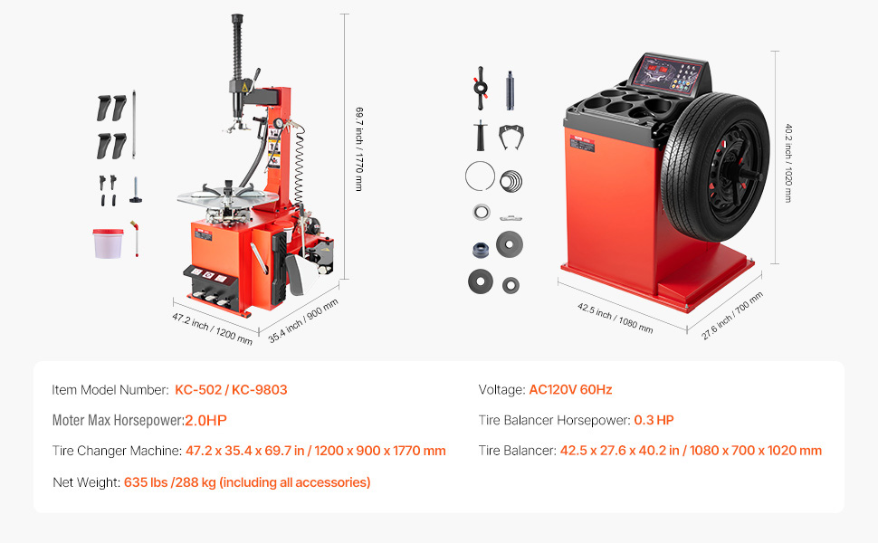 Durable Electric Tire Changer Tire Changer Tire Balancer with 18 ...