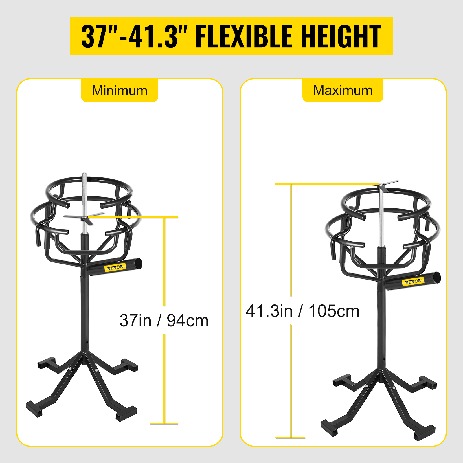 VEVOR Motorcycle Tire Changing Stand, Fit for 10" - 21" Multi Tire ...