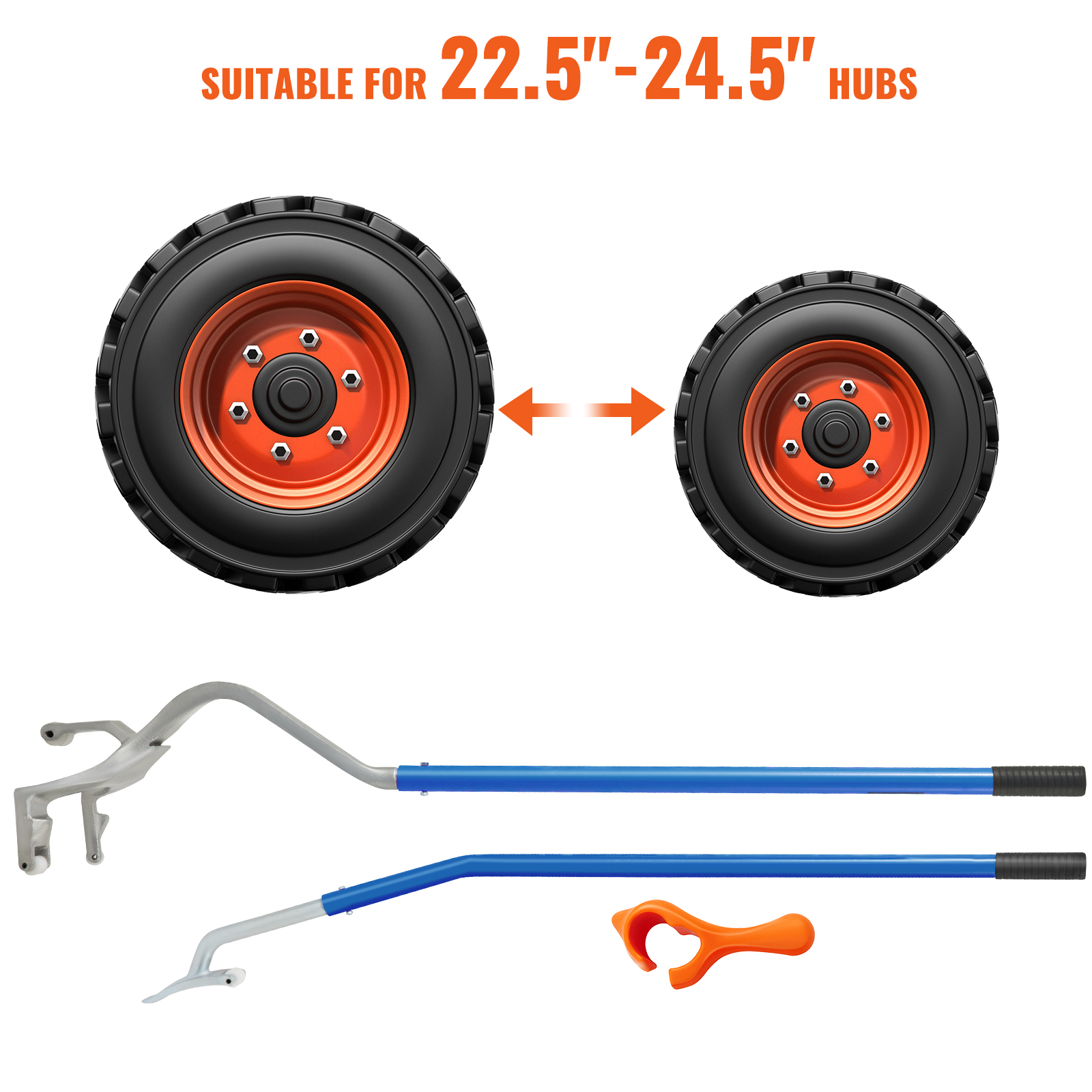 VEVOR Tire Mount Demount Tool, 22.5 to 24.5 inches, 3PCS Tire Changer ...