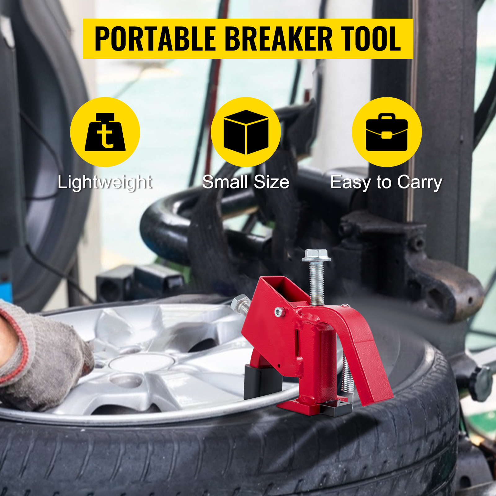 Vevor Automative Tire Bead Breaker Xb-452 Manual Changer Tools For Car ...